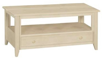 UNFINISHED COFFEE TABLE: Unfinished Furniture