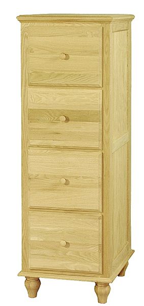 UNFINISHED FOUR DRAWER FILE CABINET: Unfinished Furniture